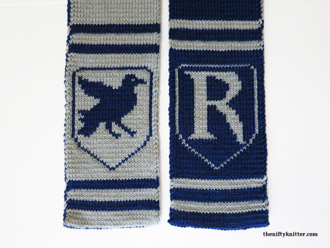 Ravenclaw Spirit Scarf – Nifty Knitter Designs