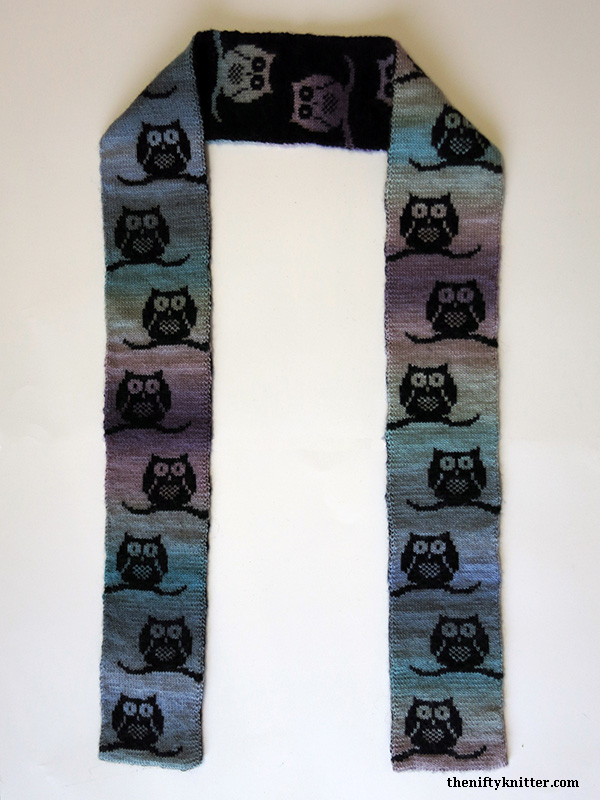 Parliament of Owls Scarf Pattern – Nifty Knitter Designs