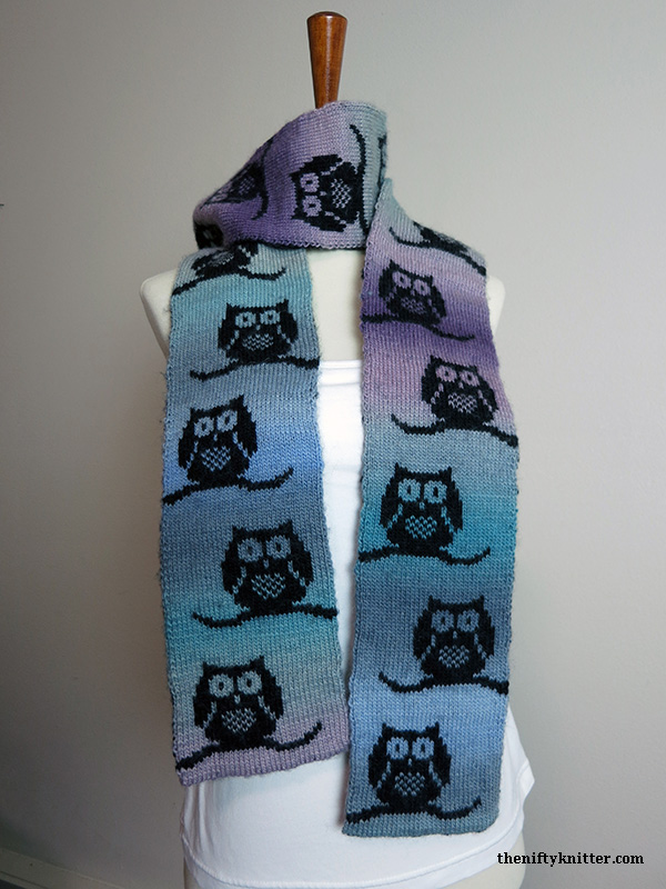 Parliament of Owls Scarf Pattern – Nifty Knitter Designs