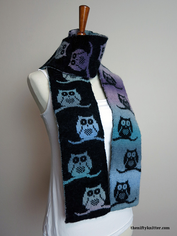 Parliament of Owls Scarf Pattern – Nifty Knitter Designs