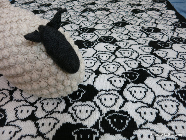 Counting Sheep Blanket Pattern – Nifty Knitter Designs