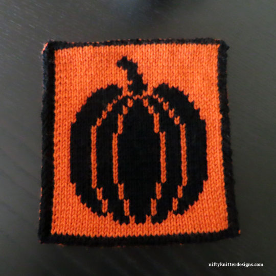 Pumpkin Potholder – Nifty Knitter Designs